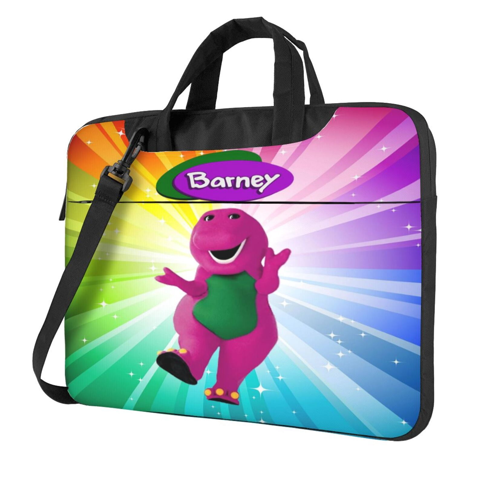 Barney Dinosaur Friends Portable Laptop Bag With Hand Single-Shoulder ...