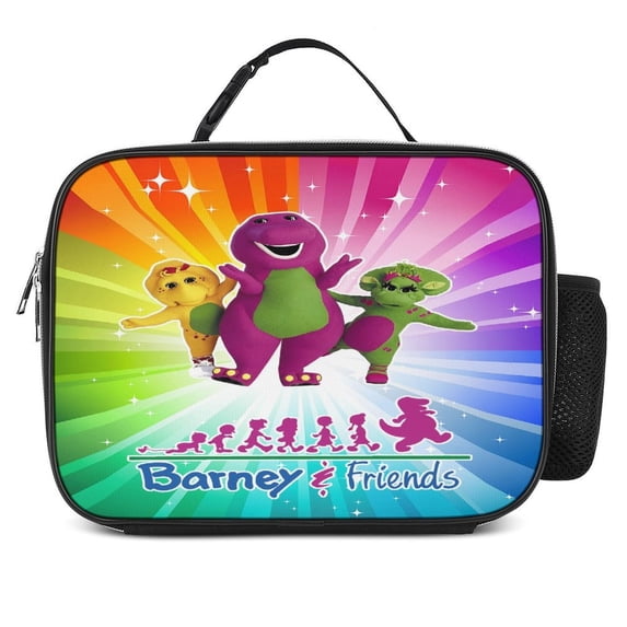 Barney Dinosaur Friends Reusable Lunch Bento Box Insulated Portable ...