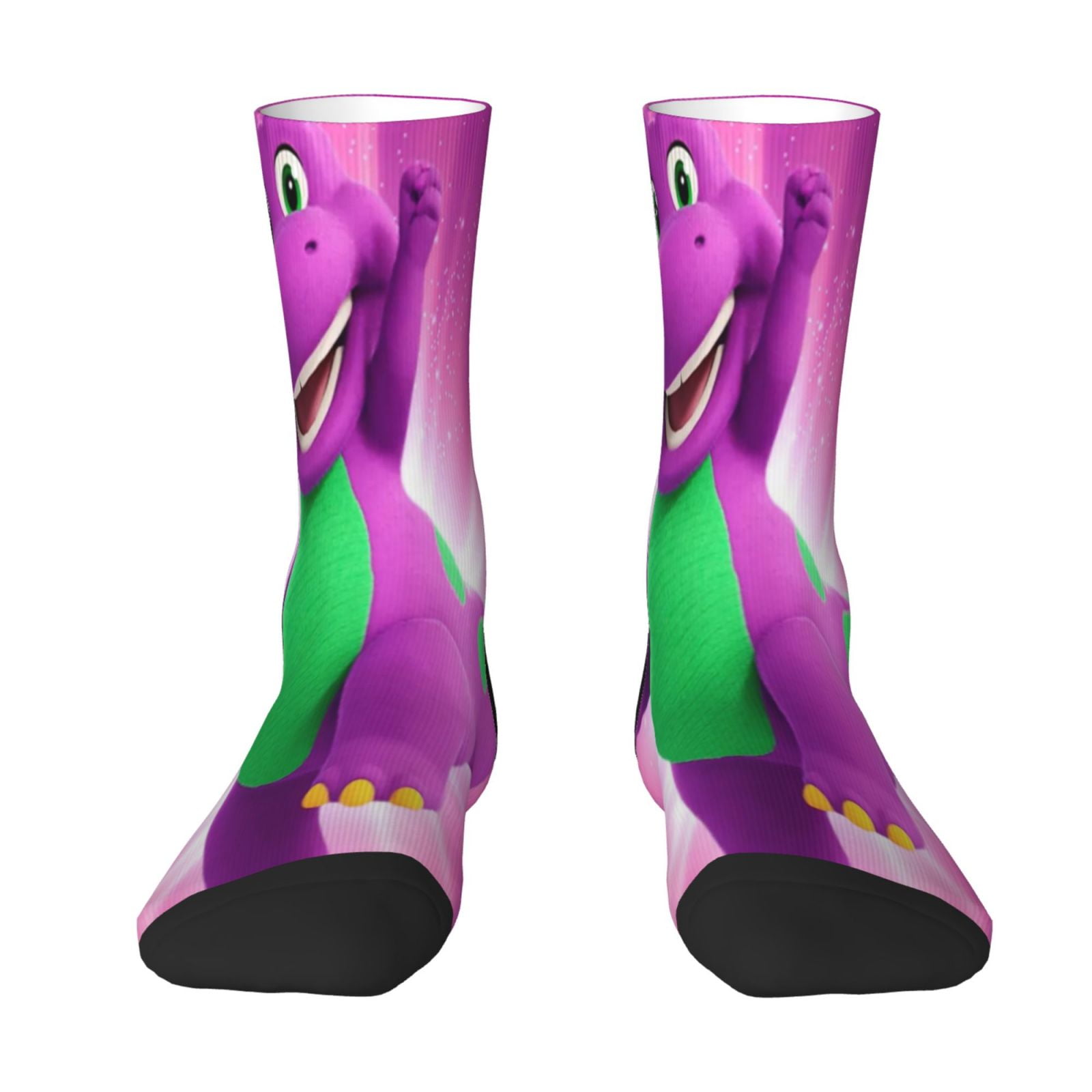 Barney Dinosaur Friends Socks Athletic Sport Colorful Novelty Graphic ...