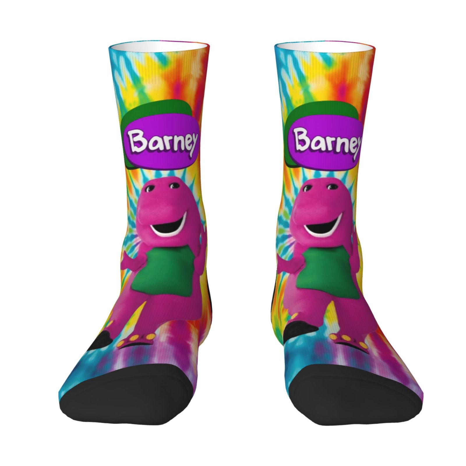 Barney Dinosaur Friends Socks Athletic Sport Colorful Novelty Graphic ...