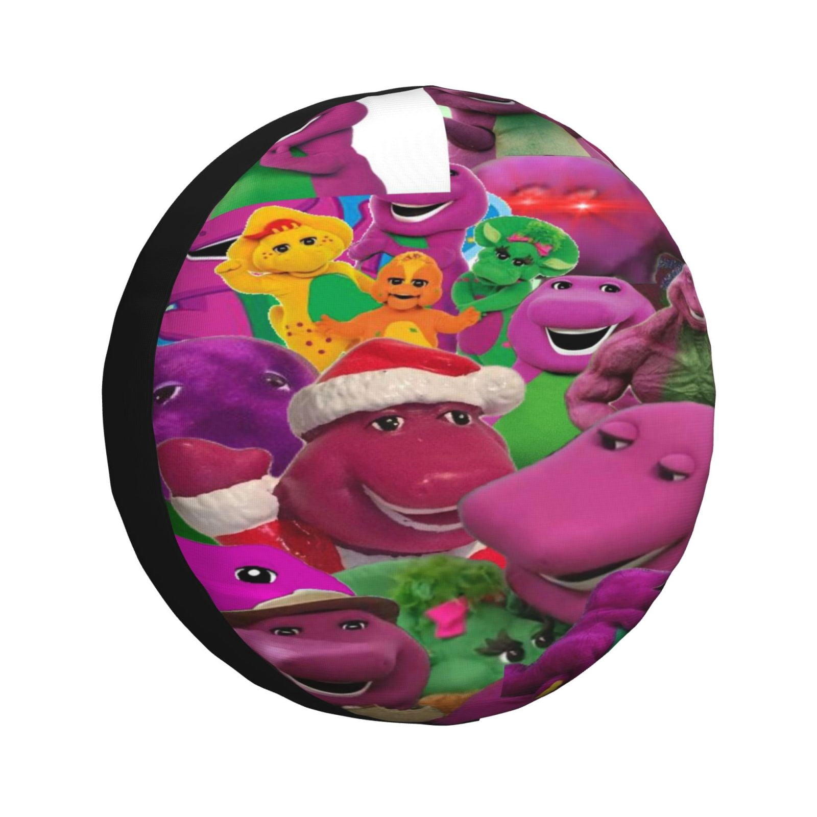Barney Dinosaur Friends Tire Cover Cartoon Weatherproof Universal Wheel ...