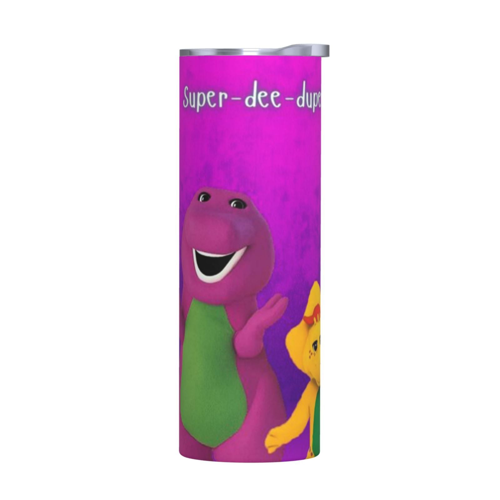 Barney & Friends 20oz Straw Cup Stainless Steel Mug Water Bottle ...