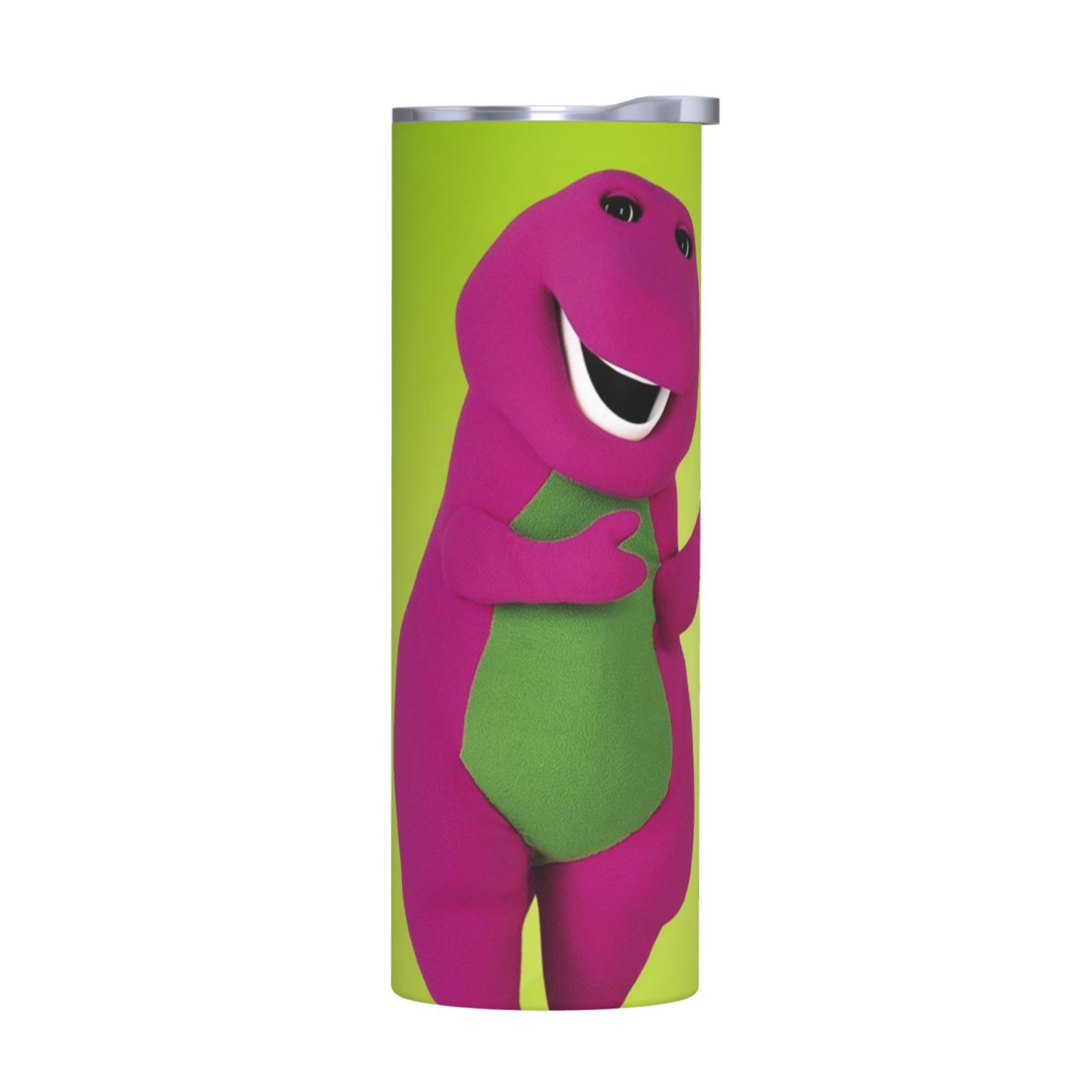 Barney & Friends 20oz Straw Cup Stainless Steel Mug Water Bottle ...