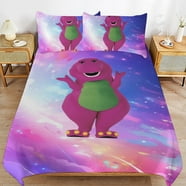 Barney Toddler Bedding, 5Pc Set, Comforter, Sheet, Pillowcase, Throw ...