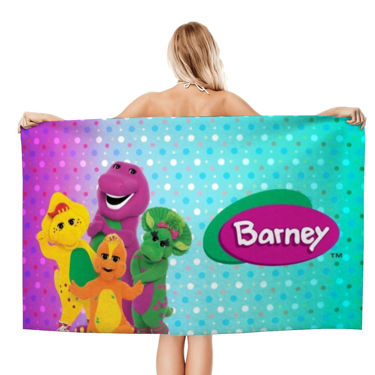 Barney & Friends Gifts Beach Towel for Women Girl Birthday Inspired Fan ...