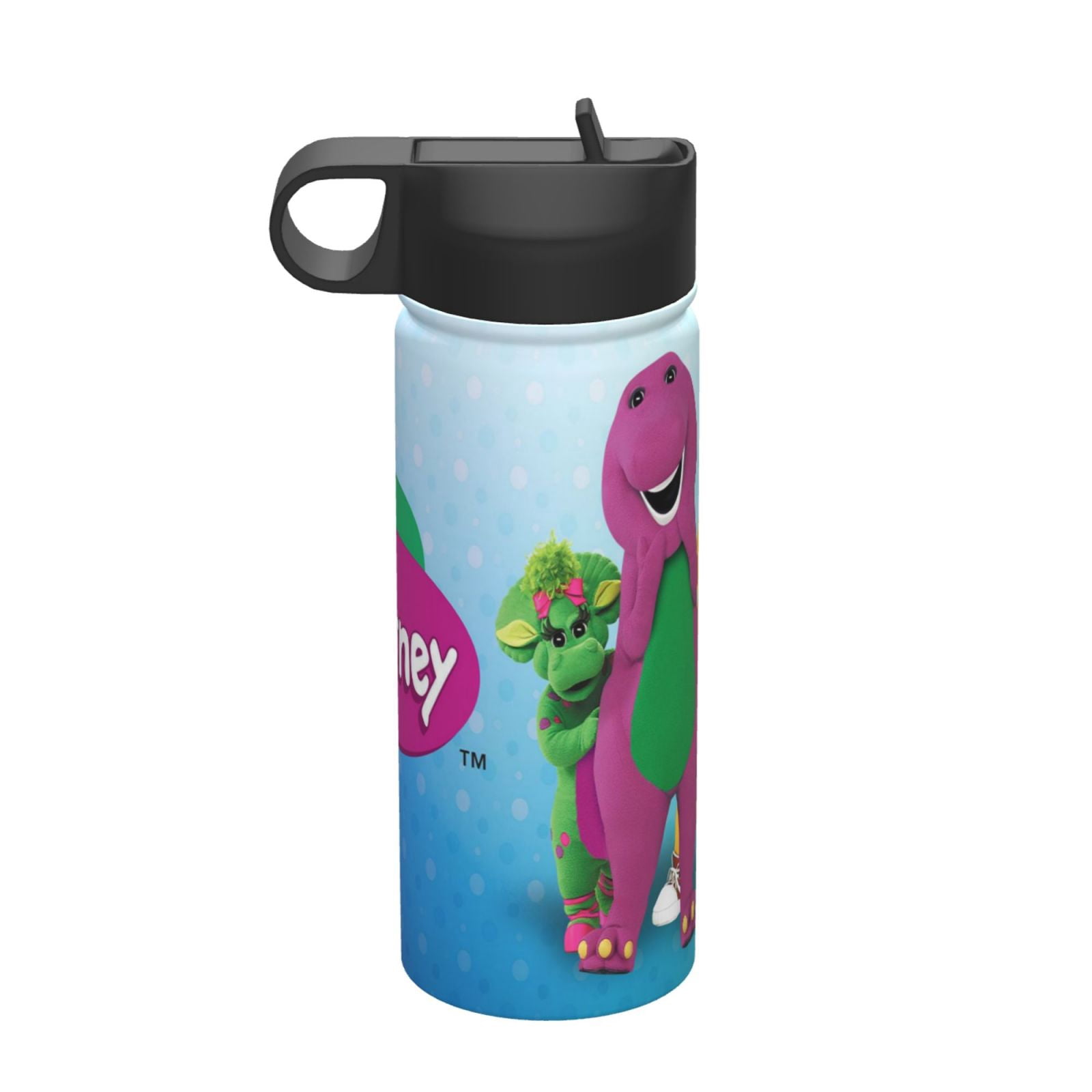 Barney & Friends Kids Insulated Water Bottle With Straw - 18 Oz ...