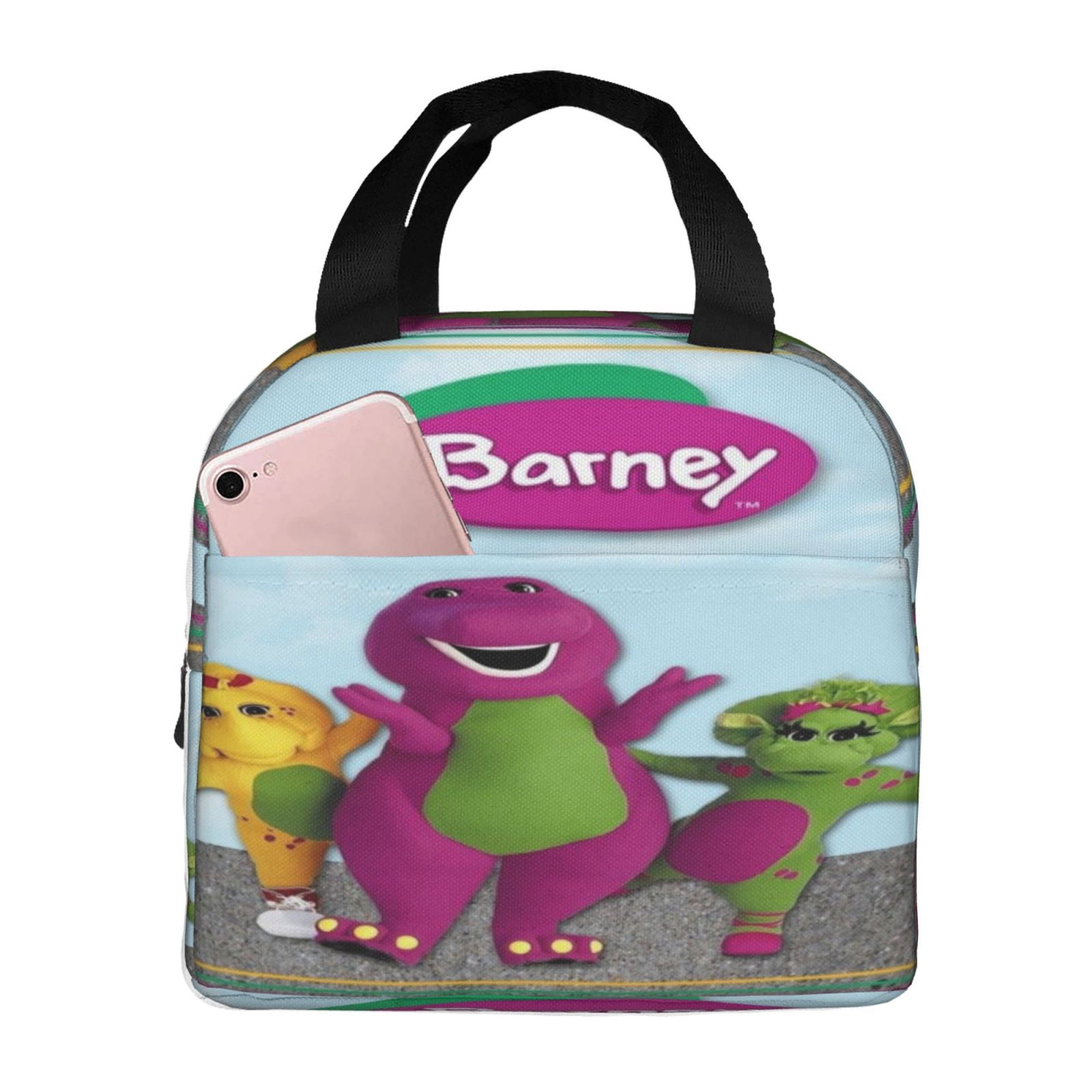 Barney And Friends Lunch Bag Kawaii Anime Reusable Cooler Bag Lunch Box ...