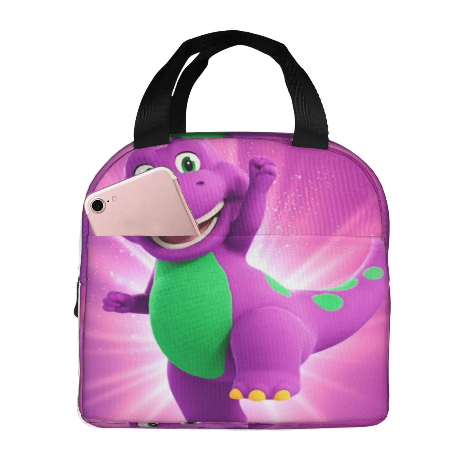 Barney And Friends Lunch Bag Kawaii Anime Reusable Cooler Bag Lunch Box ...