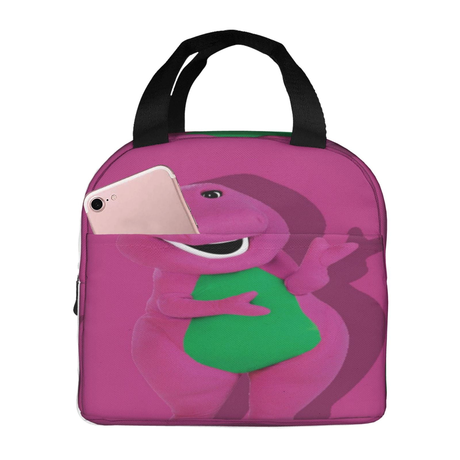 Barney And Friends Lunch Bag Kawaii Anime Reusable Cooler Bag Lunch Box ...