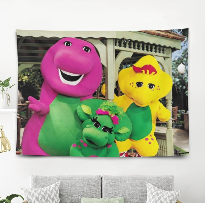 Barney & Friends Tapestry Gift Wall Hanging Backdrop for Room Bedroom ...