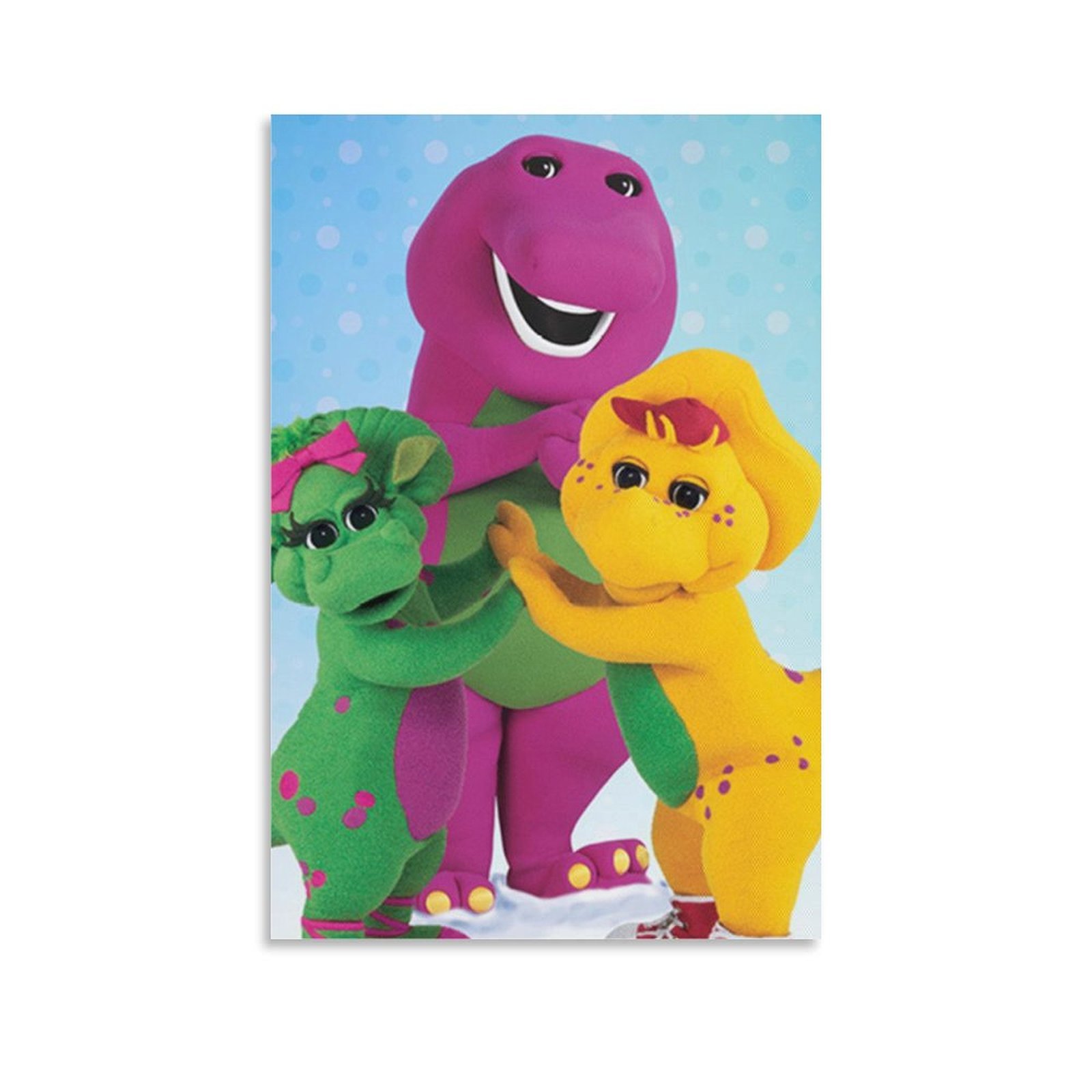 Barney & Friends Wall Paintings Elegant Hanging Art Canvas Wall Art ...