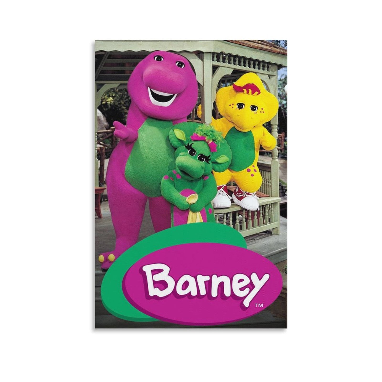 Barney & Friends Wall Paintings Elegant Hanging Art Canvas Wall Art ...