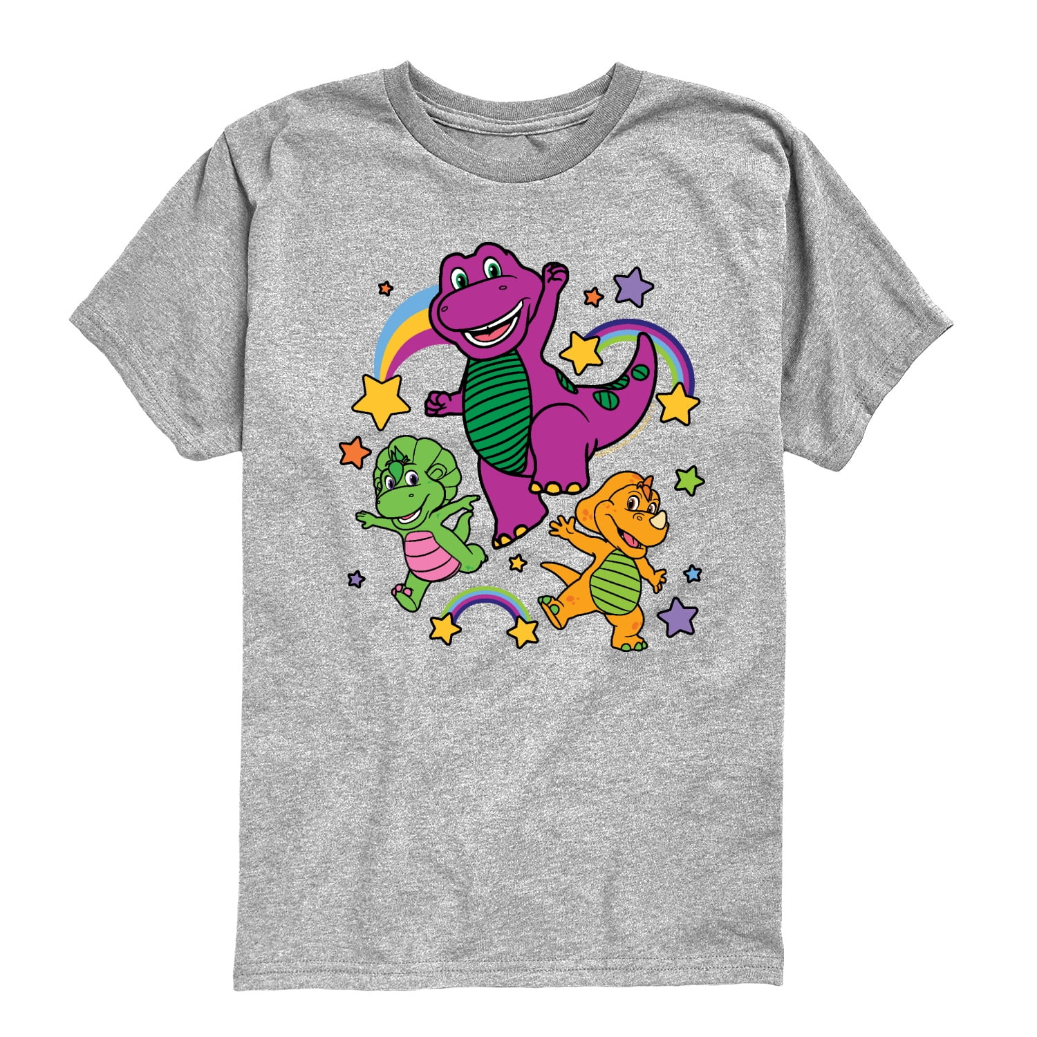 Barney - Group - Youth Boys Short Sleeve Graphic T-Shirt - Walmart.com