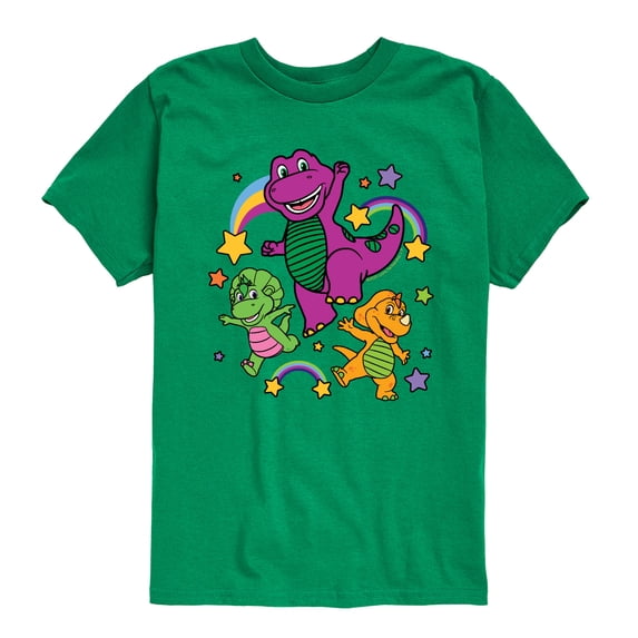 Barney - Group - Youth Boys Short Sleeve Graphic T-Shirt - Walmart.com