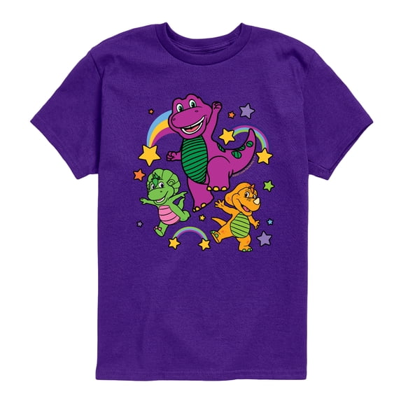 Barney - Group - Youth Boys Short Sleeve Graphic T-Shirt - Walmart.com