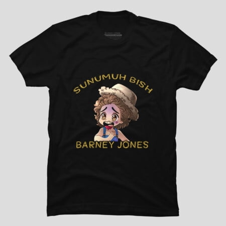 Barney Jones Retro Name Tag Funny Graphic T-shirt M2980998, Up to Size ...