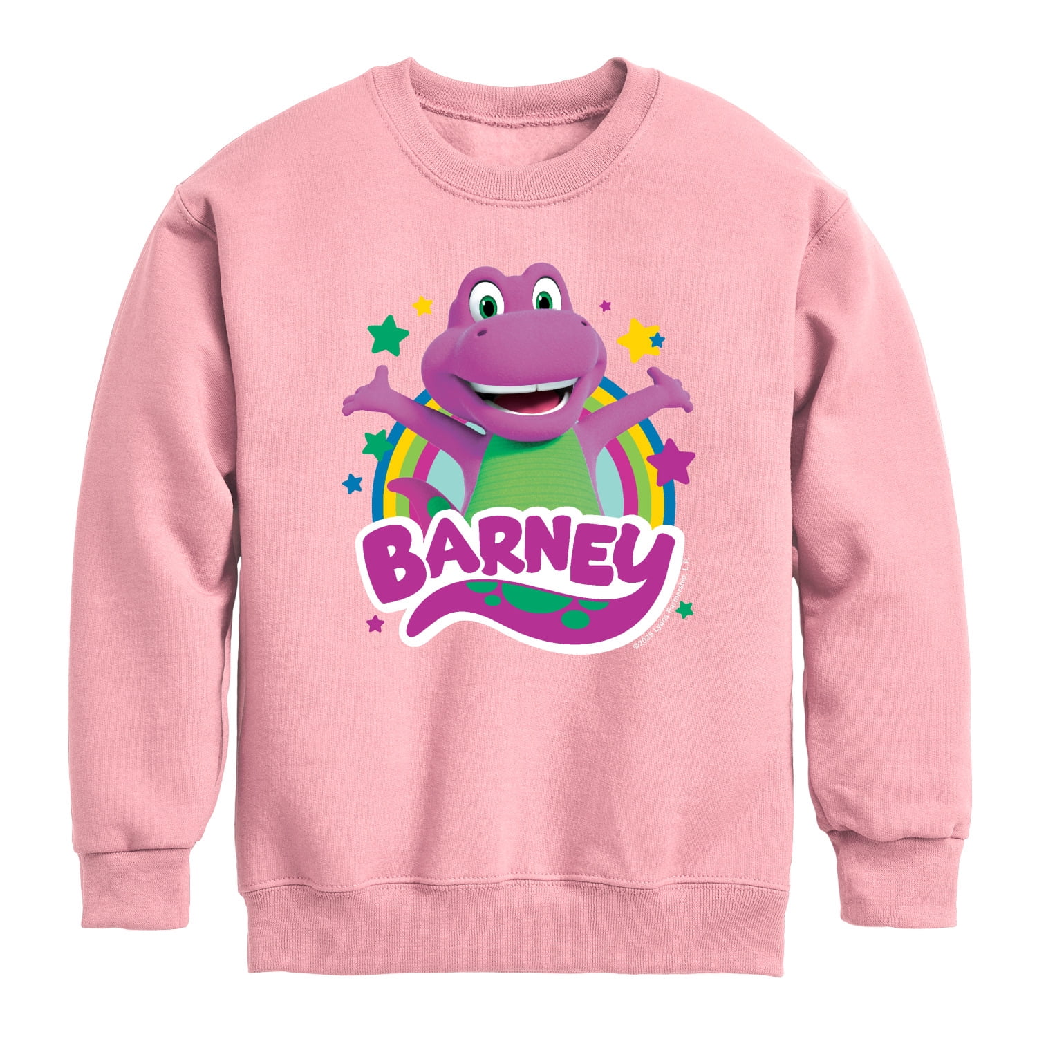 Barney - Logo - Youth Boys Crew Fleece Sweatshirt - Walmart.com
