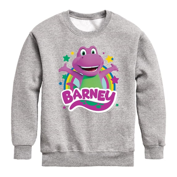 Barney - Logo - Youth Boys Crew Fleece Sweatshirt - Walmart.com