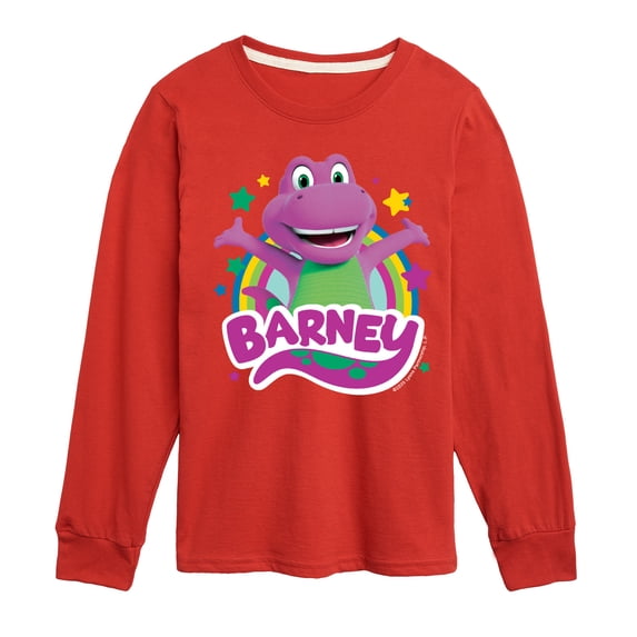Barney - Logo - Youth Boys Long Sleeve Graphic T-Shirt - Walmart.com