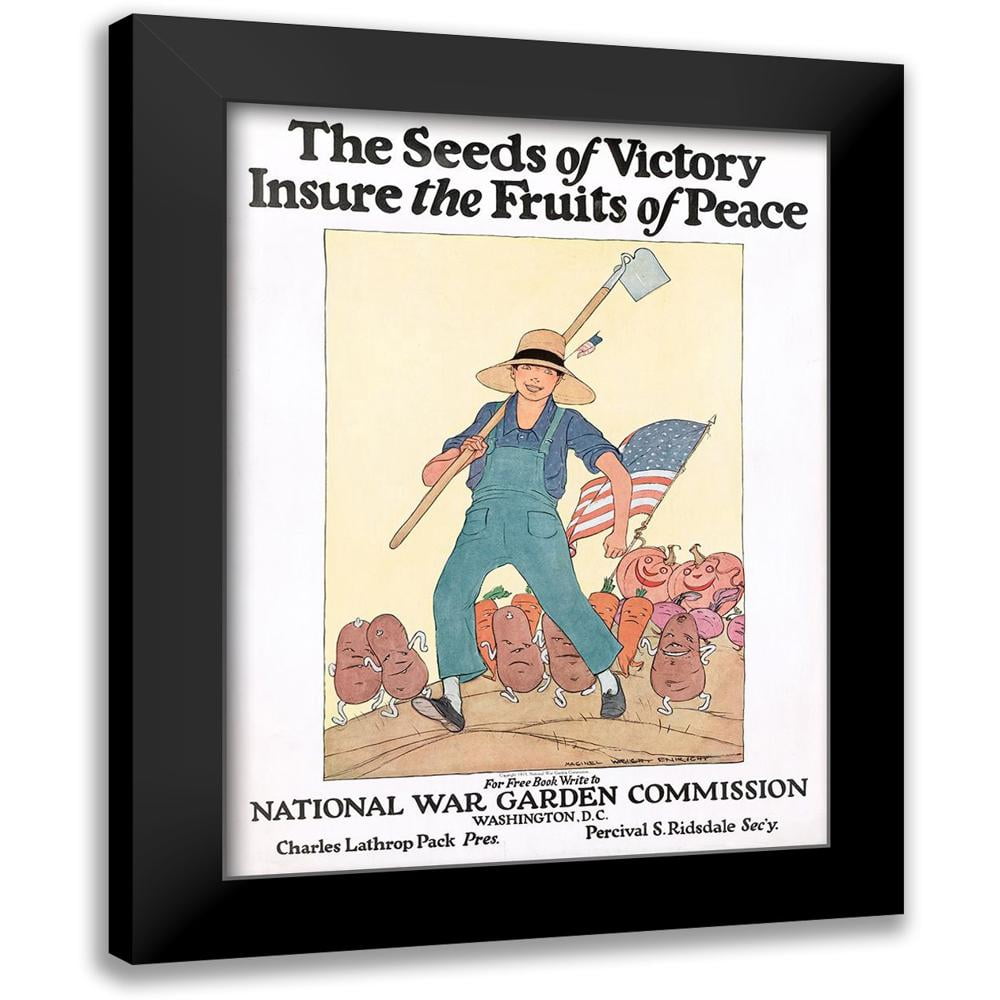 Barney, Maginel Wright 15x18 Black Modern Framed Museum Art Print Titled - The Seeds of Victory ...