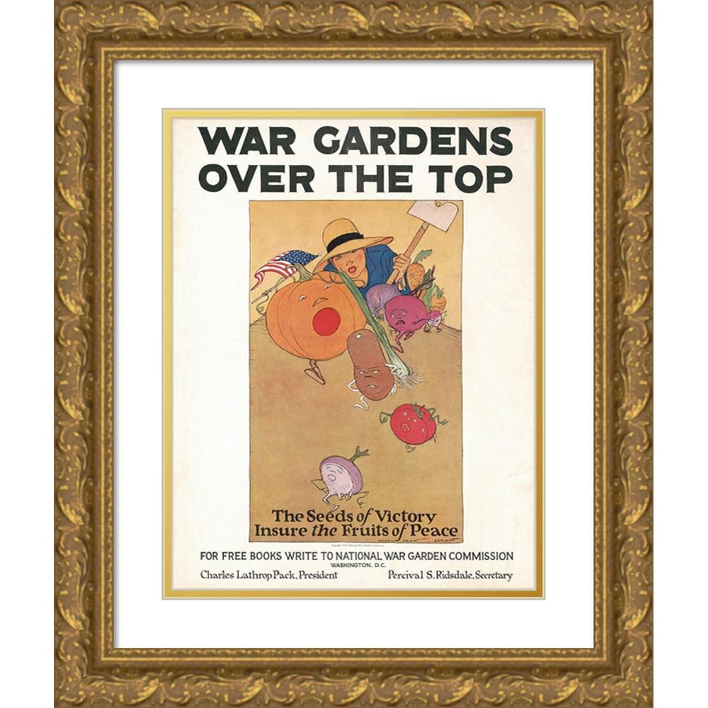 Barney, Maginel Wright 15x18 Gold Ornate Wood Framed with Double ...