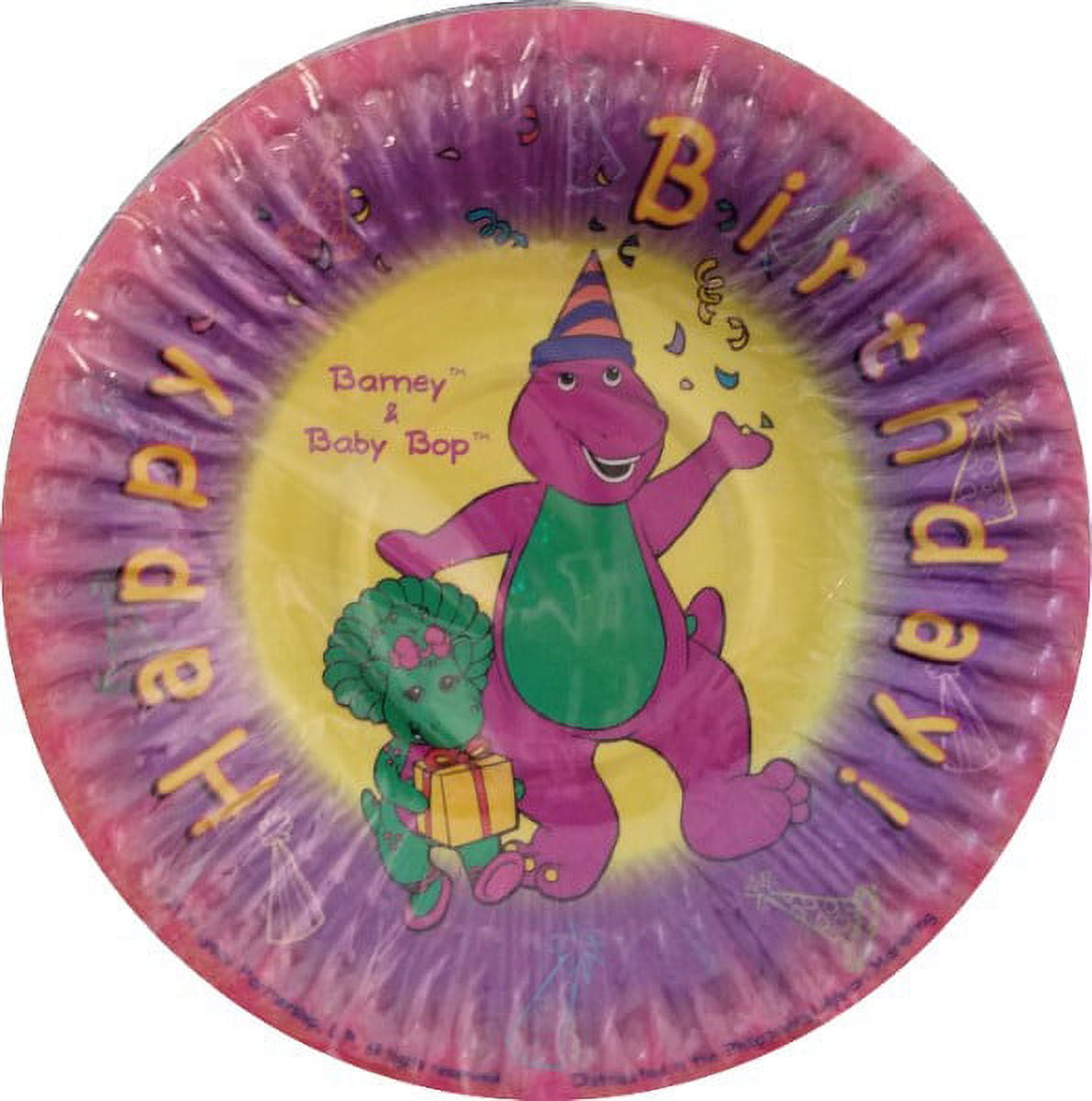 Barney Vintage 1999 Extra Small Ridged Paper Plates (6ct) - Walmart.com