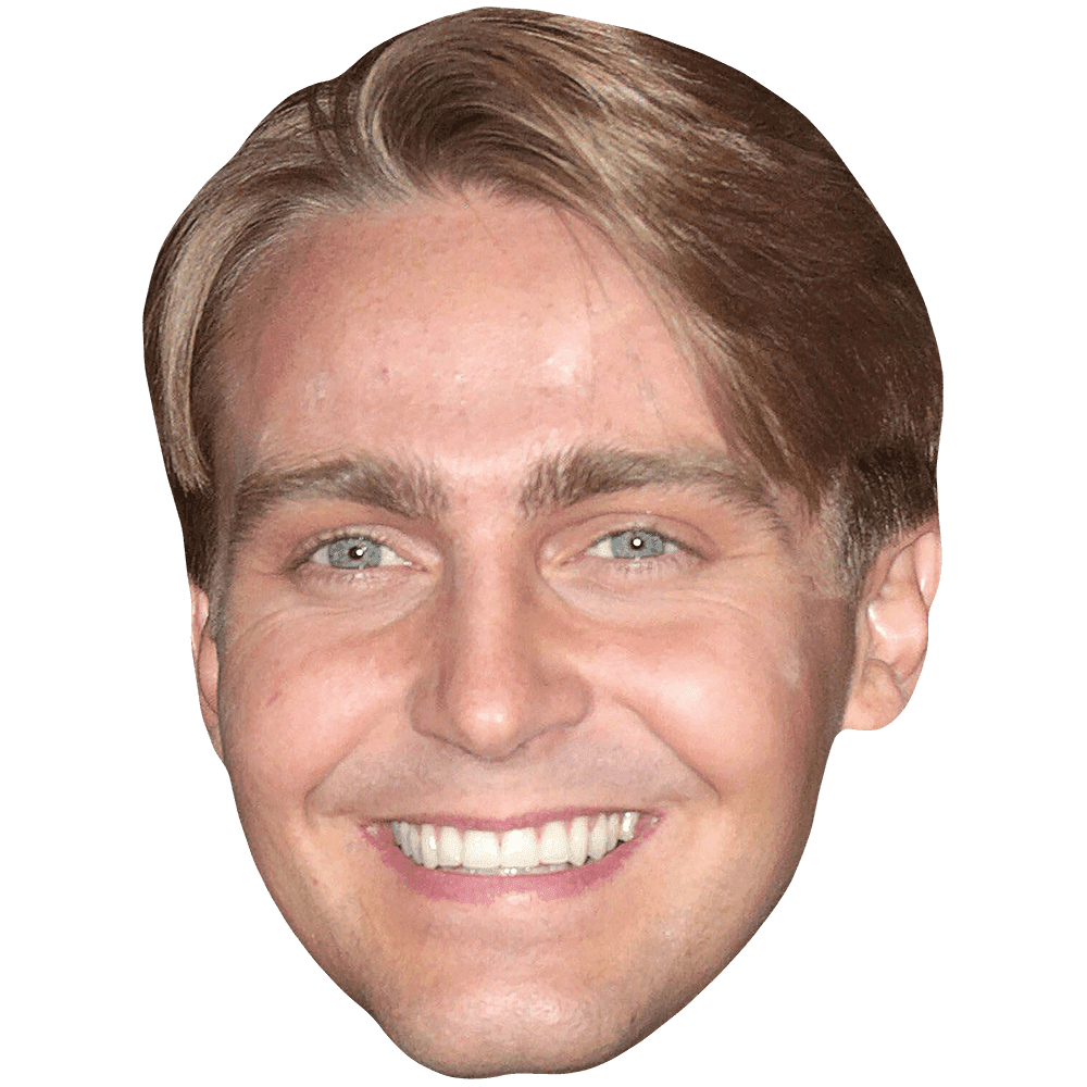 Barney Walsh (Smile) Celebrity Mask, Flat Card Face, Fancy Dress Mask ...