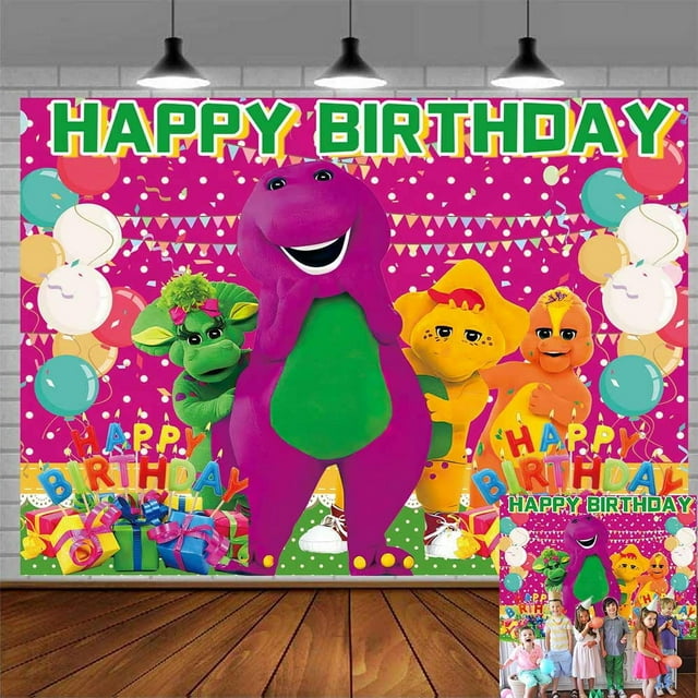 Barney and Friends Backdrop Banner Party Supplies Background for ...