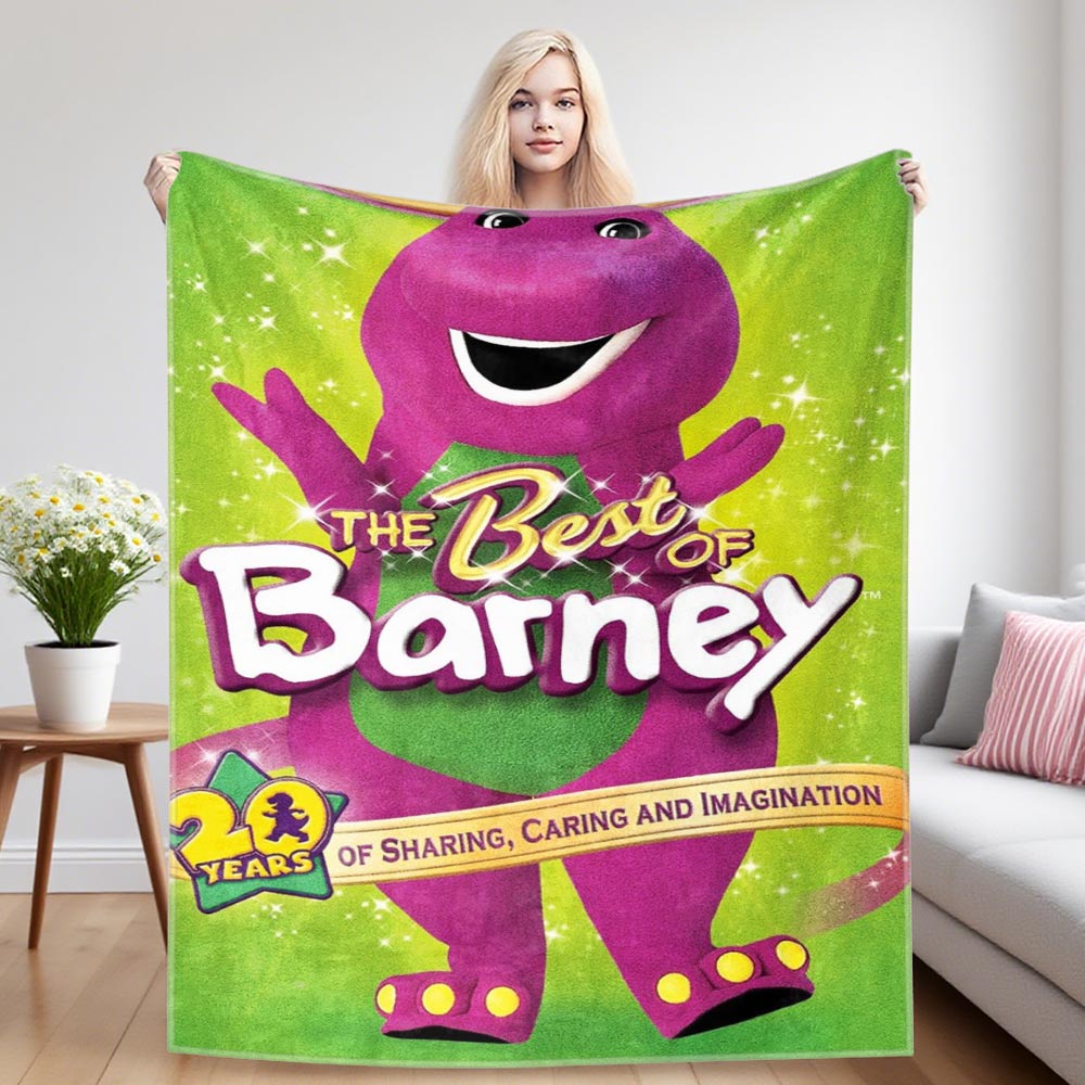 Barney and Friends Blanket Gifts Throw Teen Girls Men Boys Women Him ...