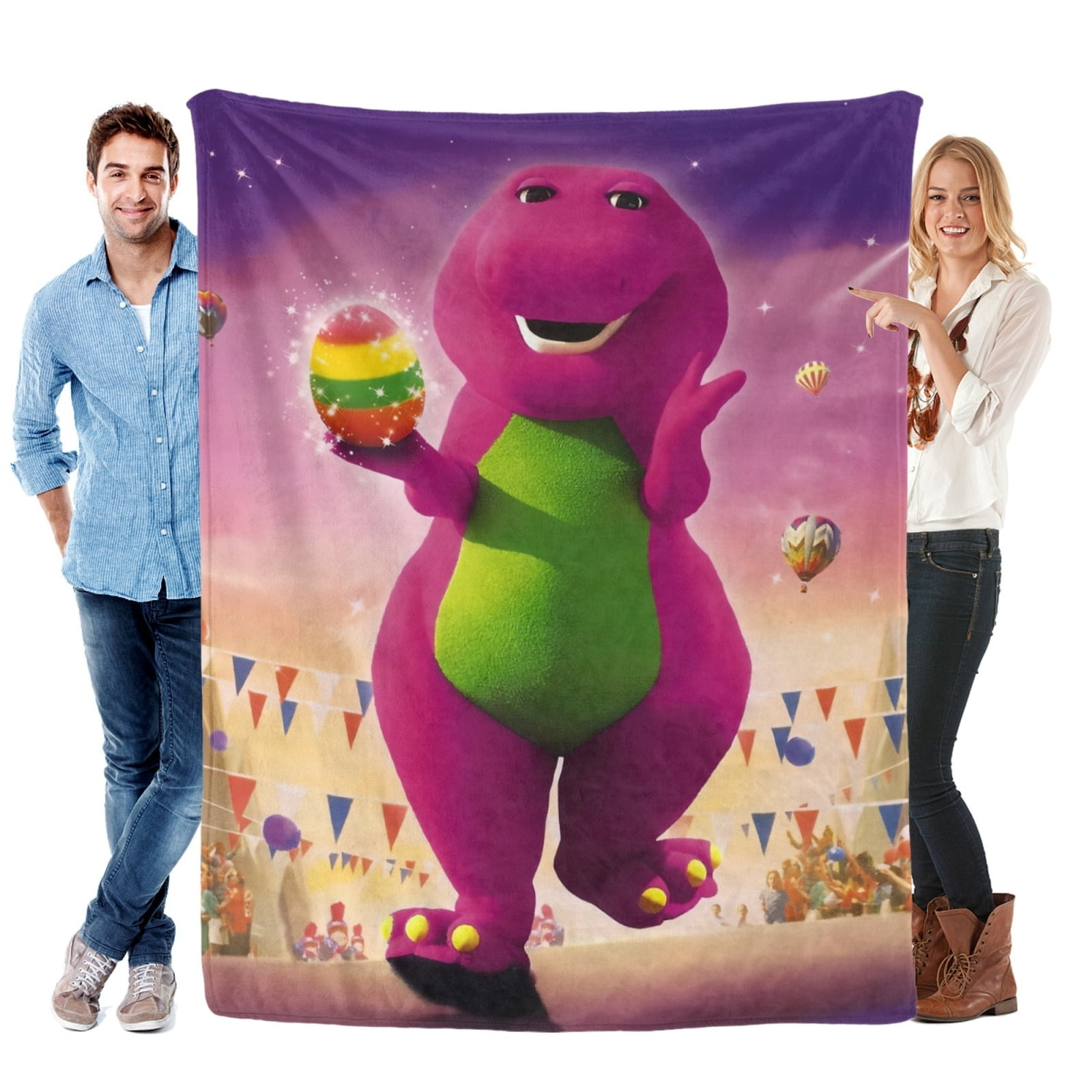Barney and Friends Blanket Soft Bed Sofa Throw Cozy Lightweight ...