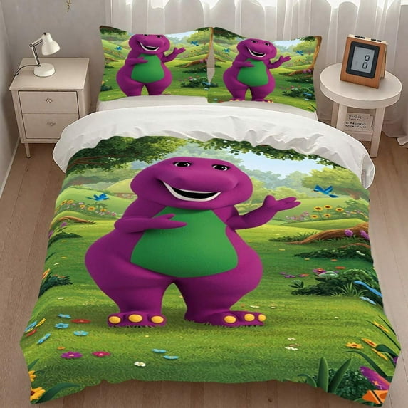 Barney and Friends Kids Toddler Sheet Bedding Set Pillow Christmas ...