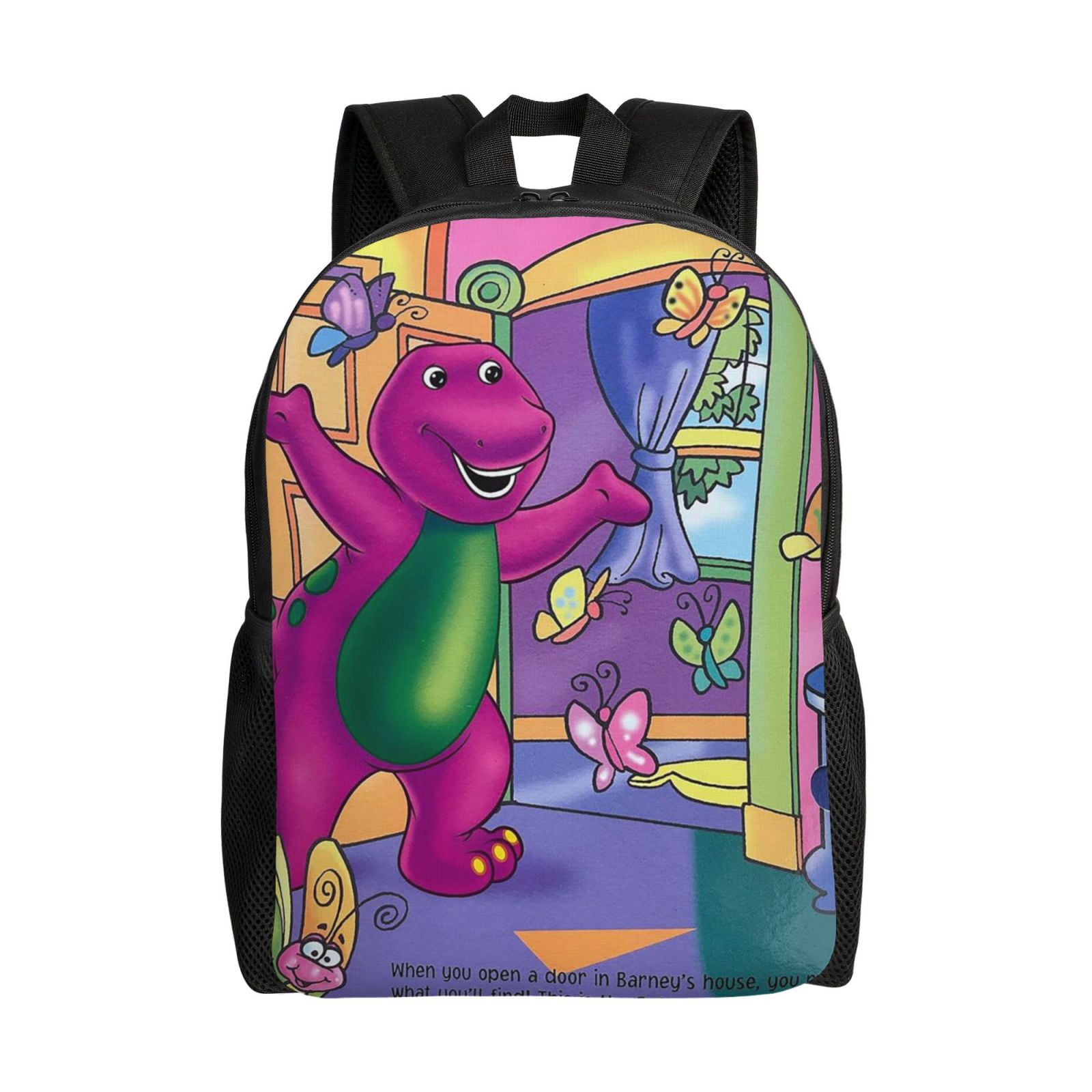 Barney and Friends Large Backpack Lightweight Laptop Bag Daypack Travel ...