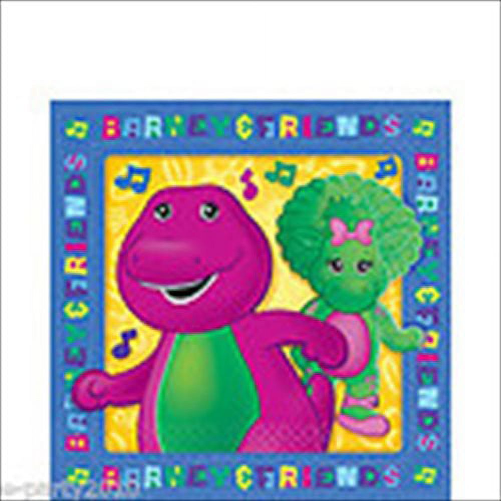 Barney and Friends Lunch Napkins (16ct) - Walmart.com