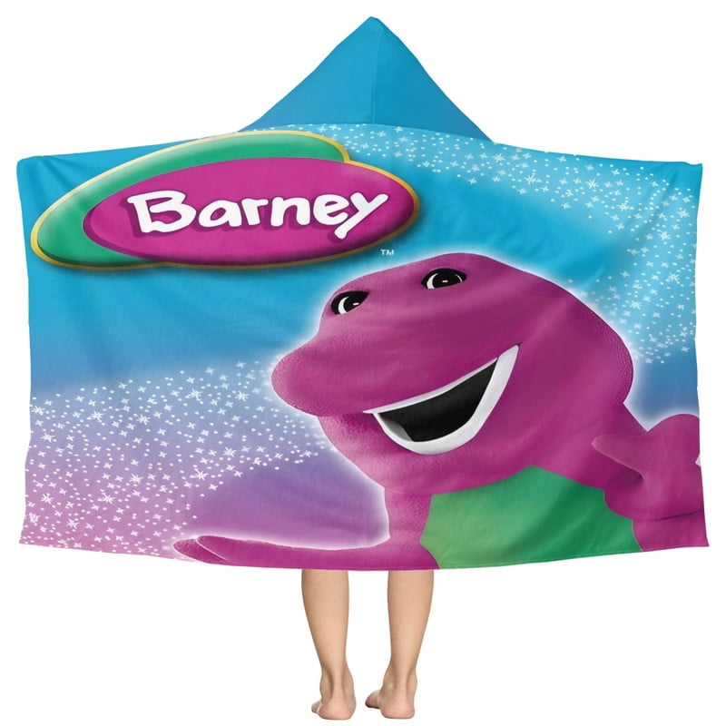 Barney and Friends Pattern Beach Poncho - Microfiber - Towel - Kids ...