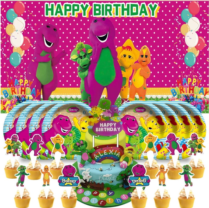 Barney and Friends Plates Supplies Party Decorations Birthday Decor ...