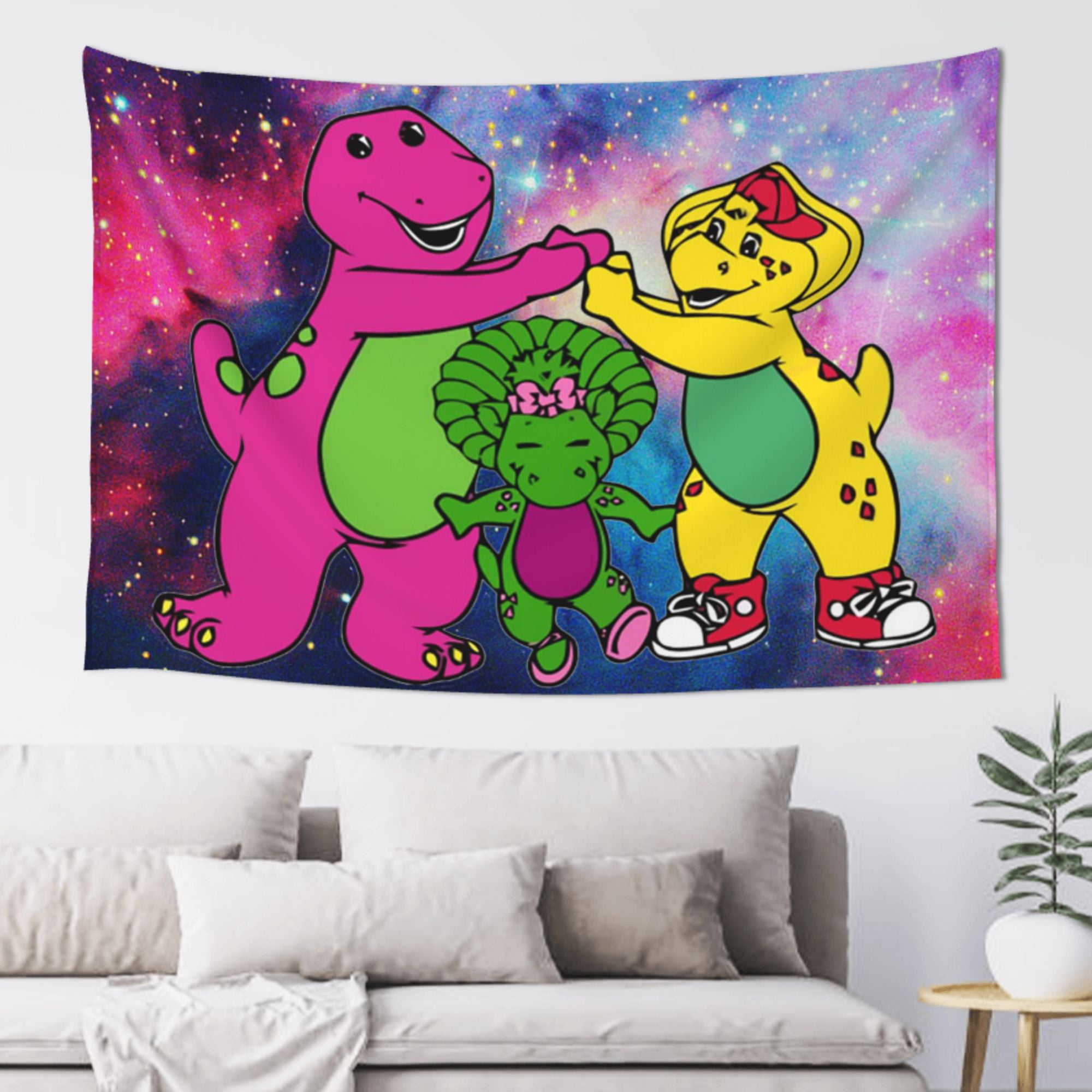 Barney and Friends Tapestry Banner 60 X 40 inch Decor Art Tablecloth ...