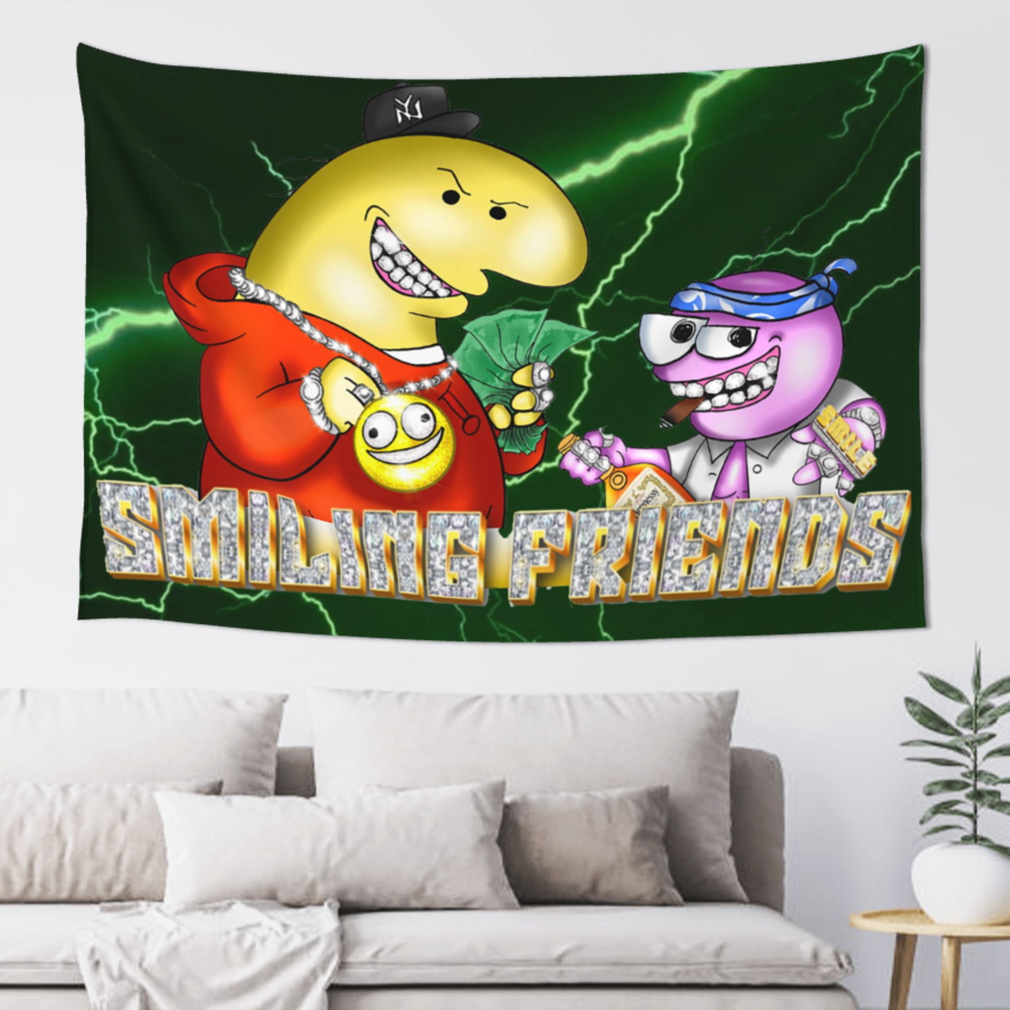 Barney and Friends Tapestry Banner 60 X 40 inch Decor Art Tablecloth ...