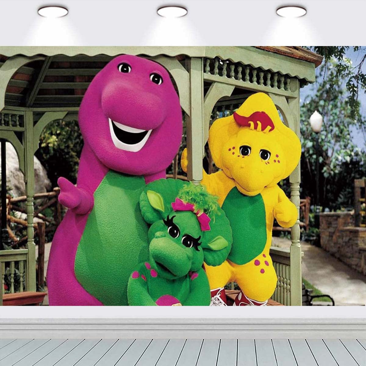 Barney and Friends Taspestry Wall Decor Birthday Banner Backdrop ...