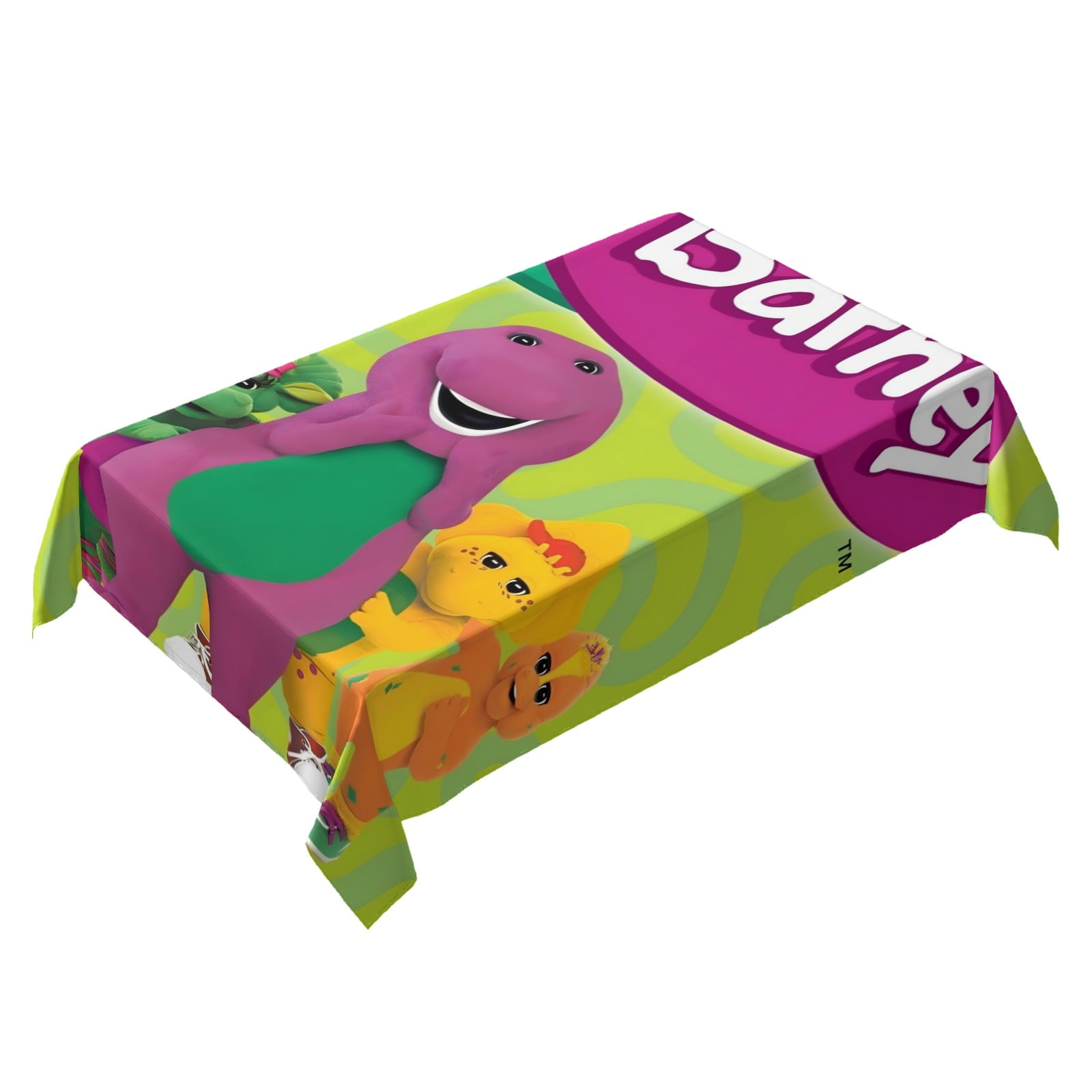 Barney and Friends Themed Square Tablecloth 54 * 72 Inches Durable ...