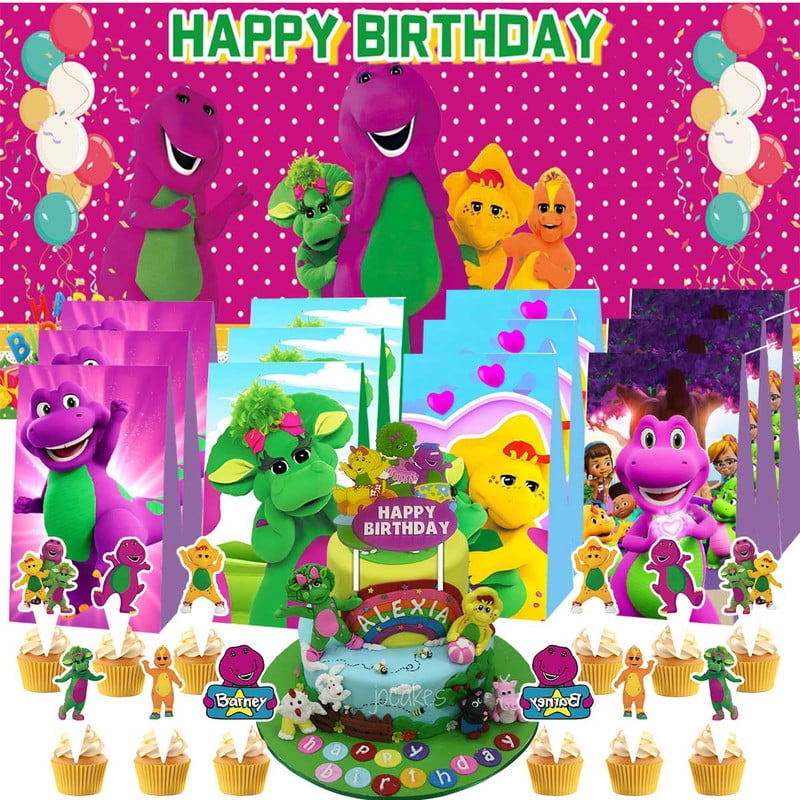 Barney and Friends Treat Bags Candy Decorations Party Favor Supplies ...