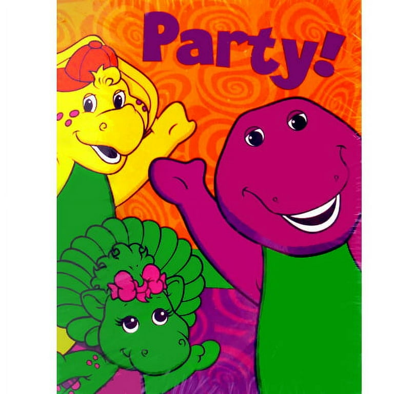 Barney Birthday Thank You Cards Amazon.com: Barney Purple Dinosaur
