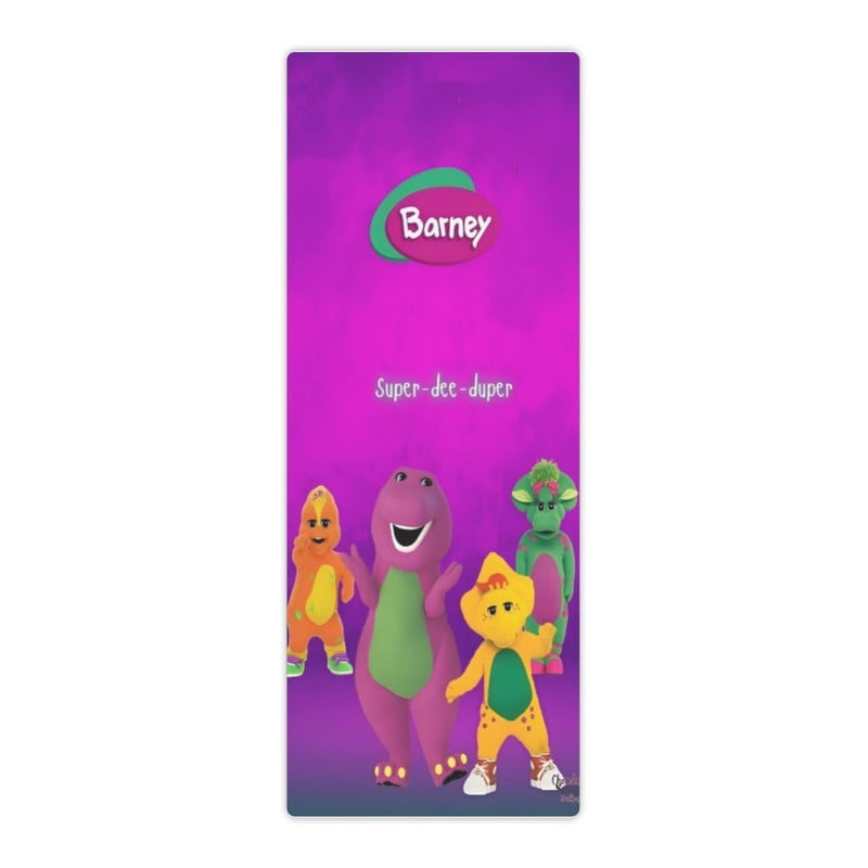 Barney and Friends pattern yoga mat makes every practice full of ...