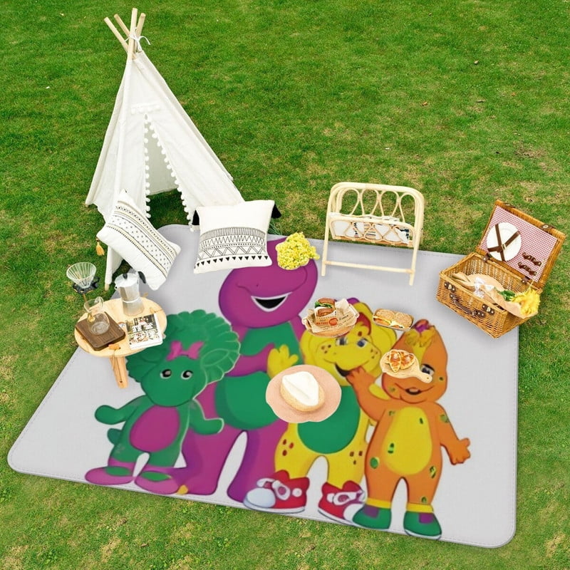 Barney and Friends patterned picnic mat perfectly accompanies your ...