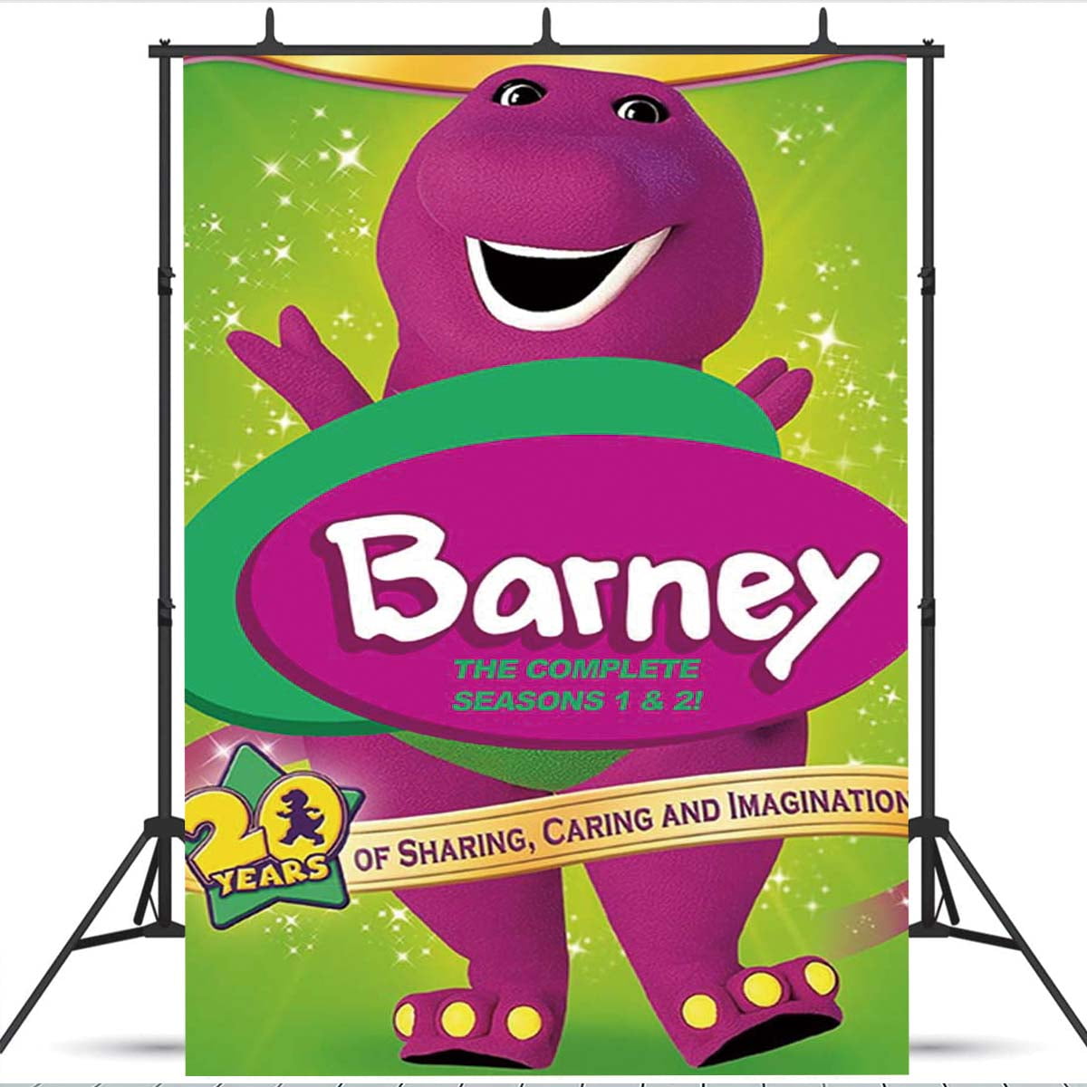 Barney and Friends school Poster Wall Decor Birthday Banner Backdrop ...