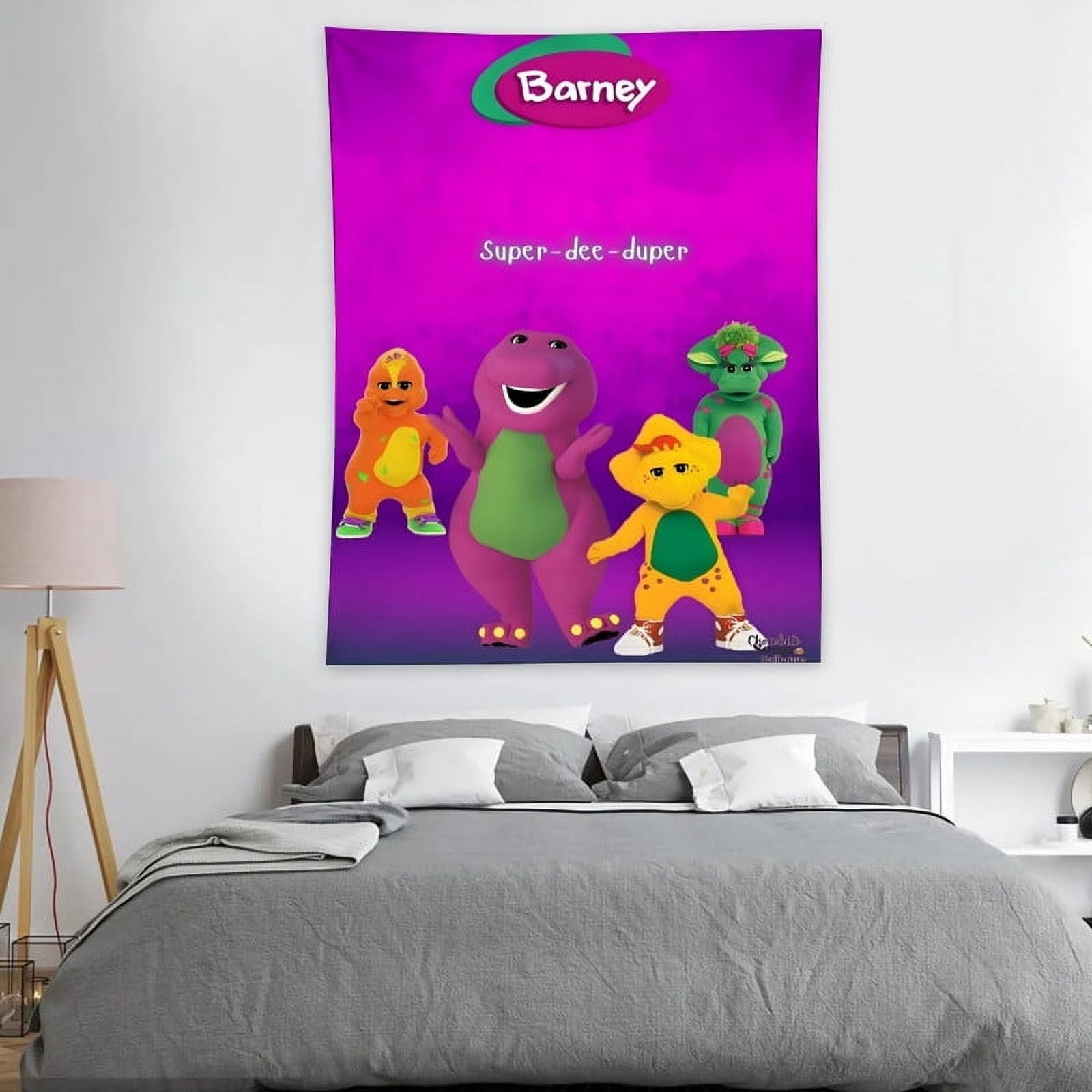 Barney and Friends tapestry 40 x 60 inches with vivid colors realistic ...