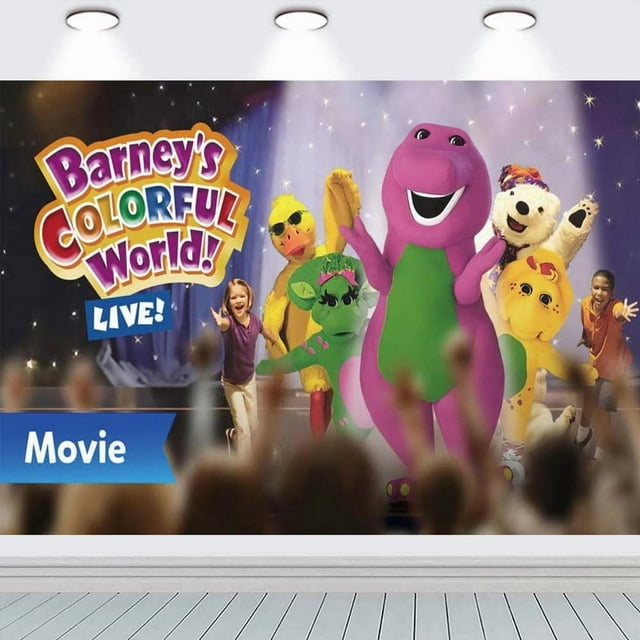 Barney's World Taspestry Wall Decor Party Supplies Background ...