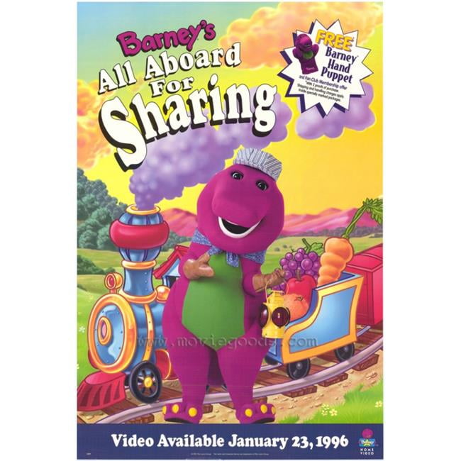 Barneys All Aboard for Sharing Movie Poster - 27 x 40 in. - Walmart.com