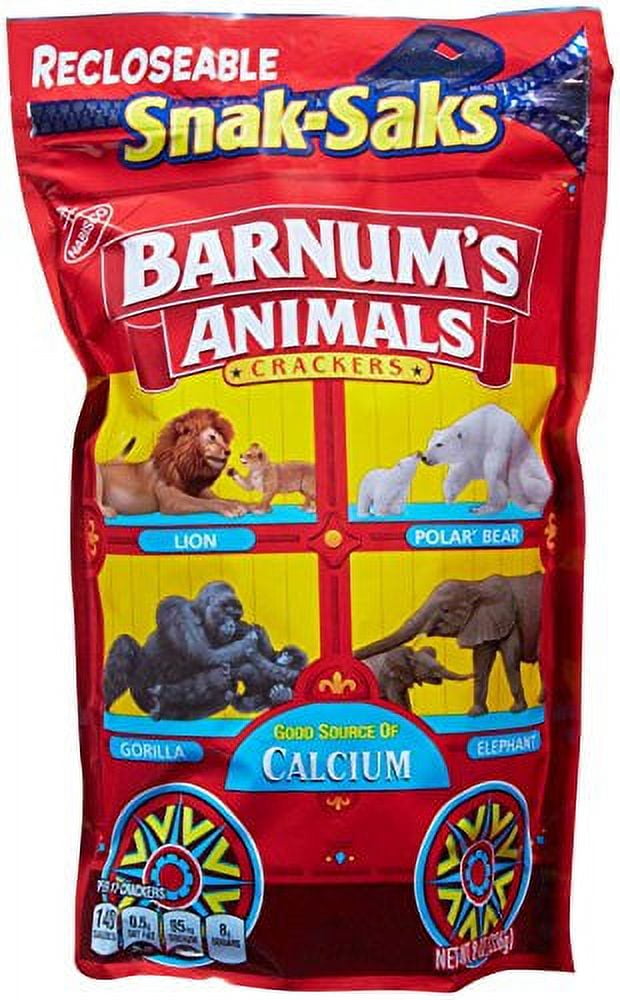 Barnum Animal Crackers Snak-Saks, 8 oz - Walmart.com
