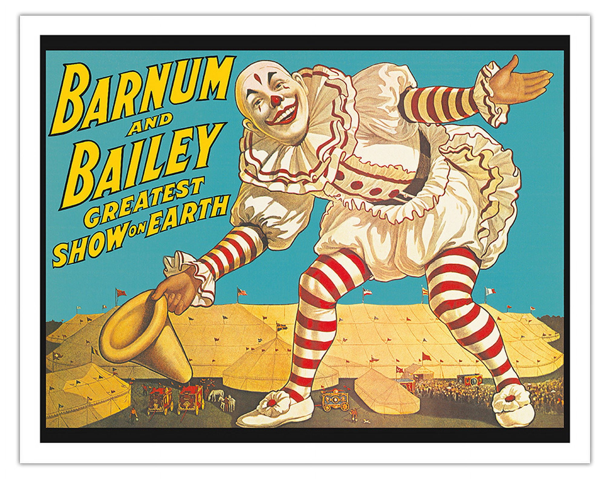 Barnum & Bailey Circus - Greatest Show on Earth - Clown Standing over ...