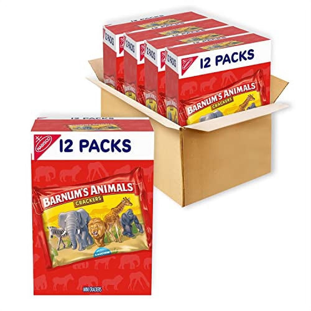 Barnum's Original Animal Crackers, .. 48 Snack Packs (4 .. Boxes ...